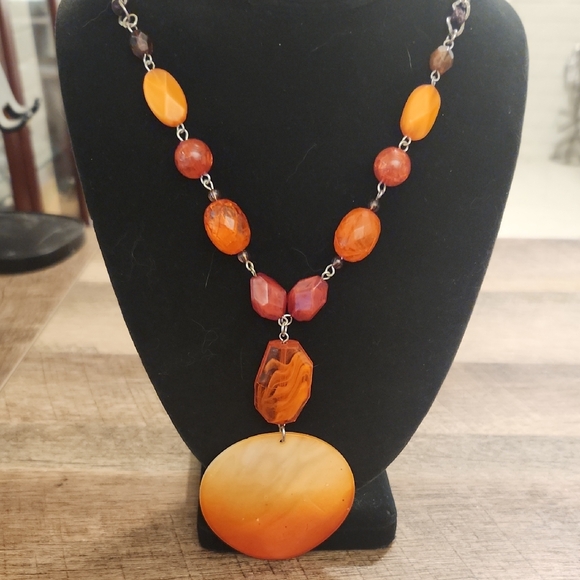 Fashion Jewelry | Jewelry | Orange Beaded Necklace | Poshmark